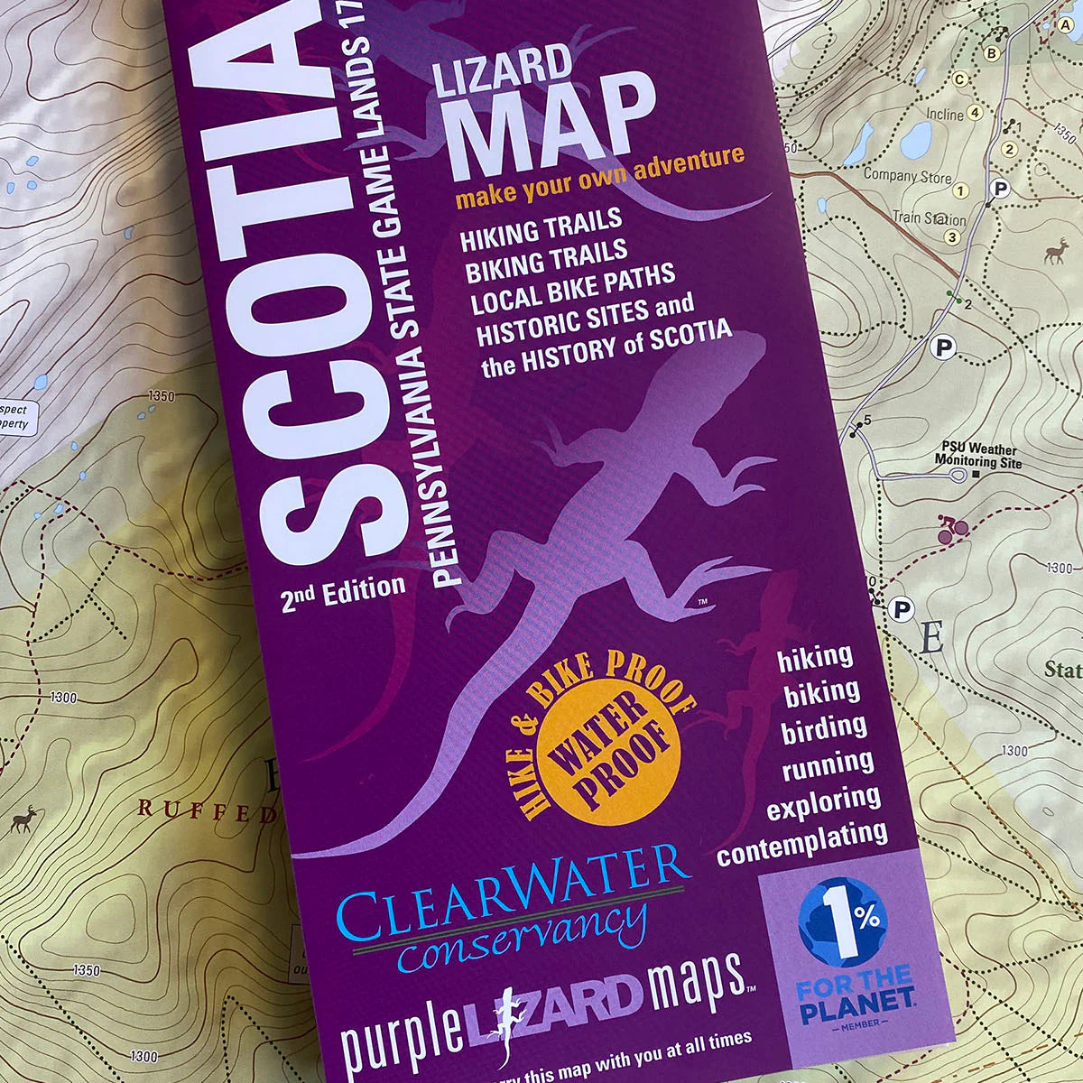 Scotia Game Lands Trails and History Map, PA – Every Mountain Outdoors
